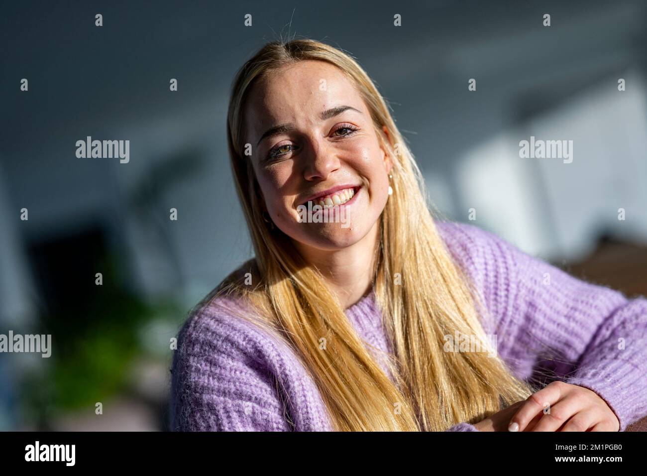 Munich, Germany. 13th Dec, 2022. National soccer player Giulia Gwinn ...