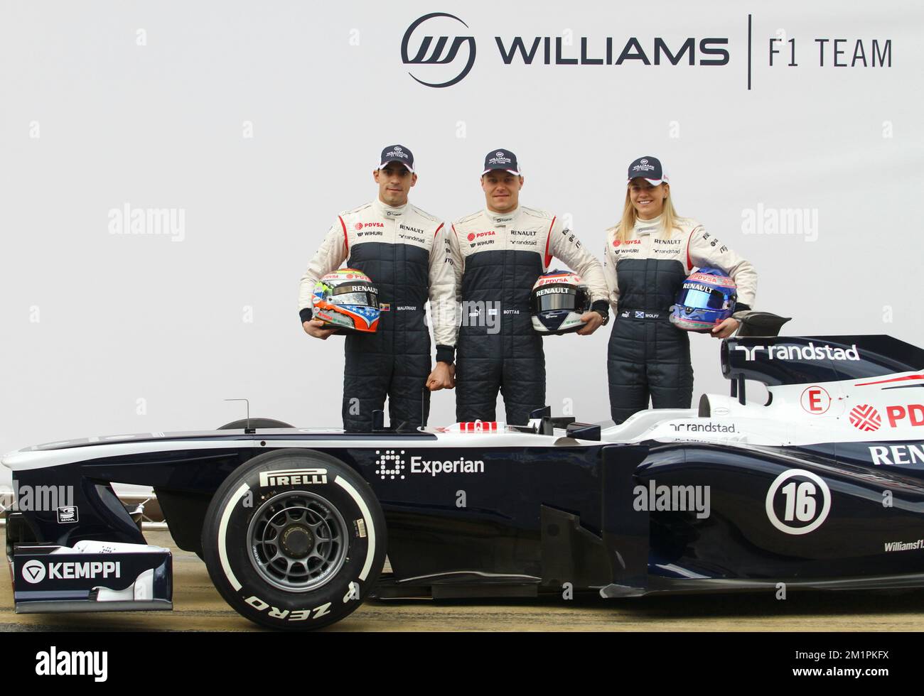 The Williams F1 team launches the Williams Renault FW35 in Montmelo ...