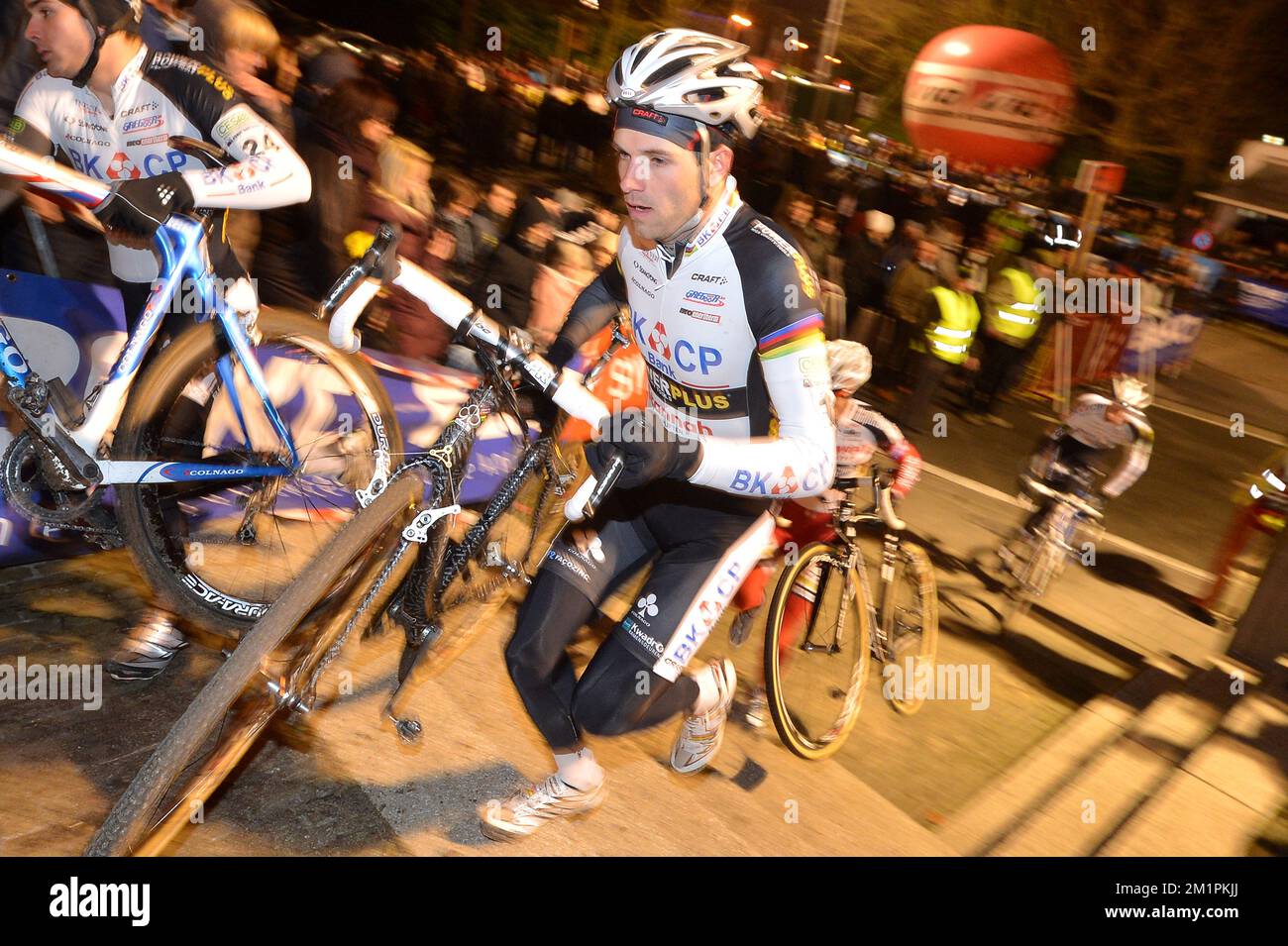 Belgian Niels Albert in action during the cyclocross masters outdoor ...