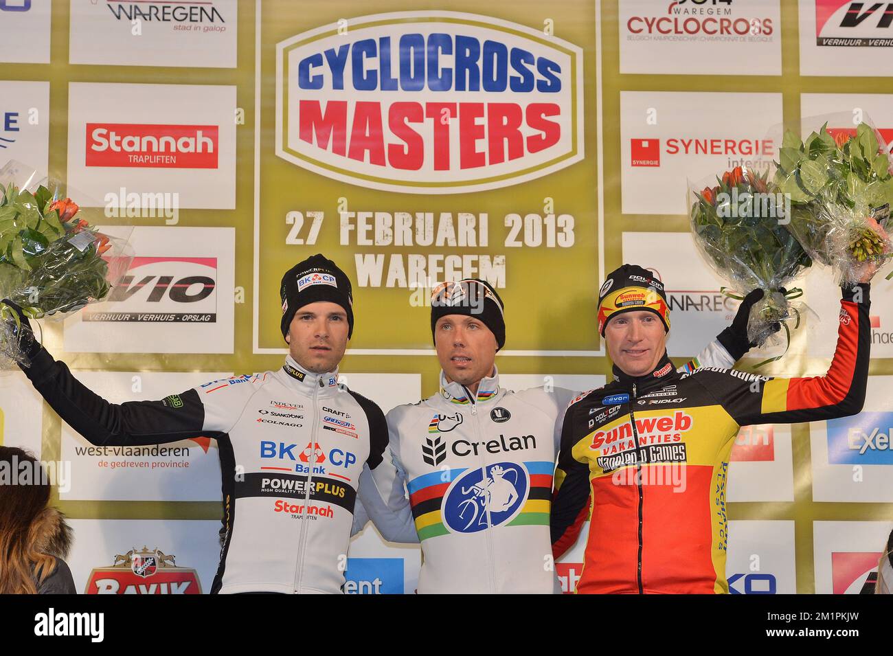 Belgian Niels Albert in action during the cyclocross masters outdoor ...