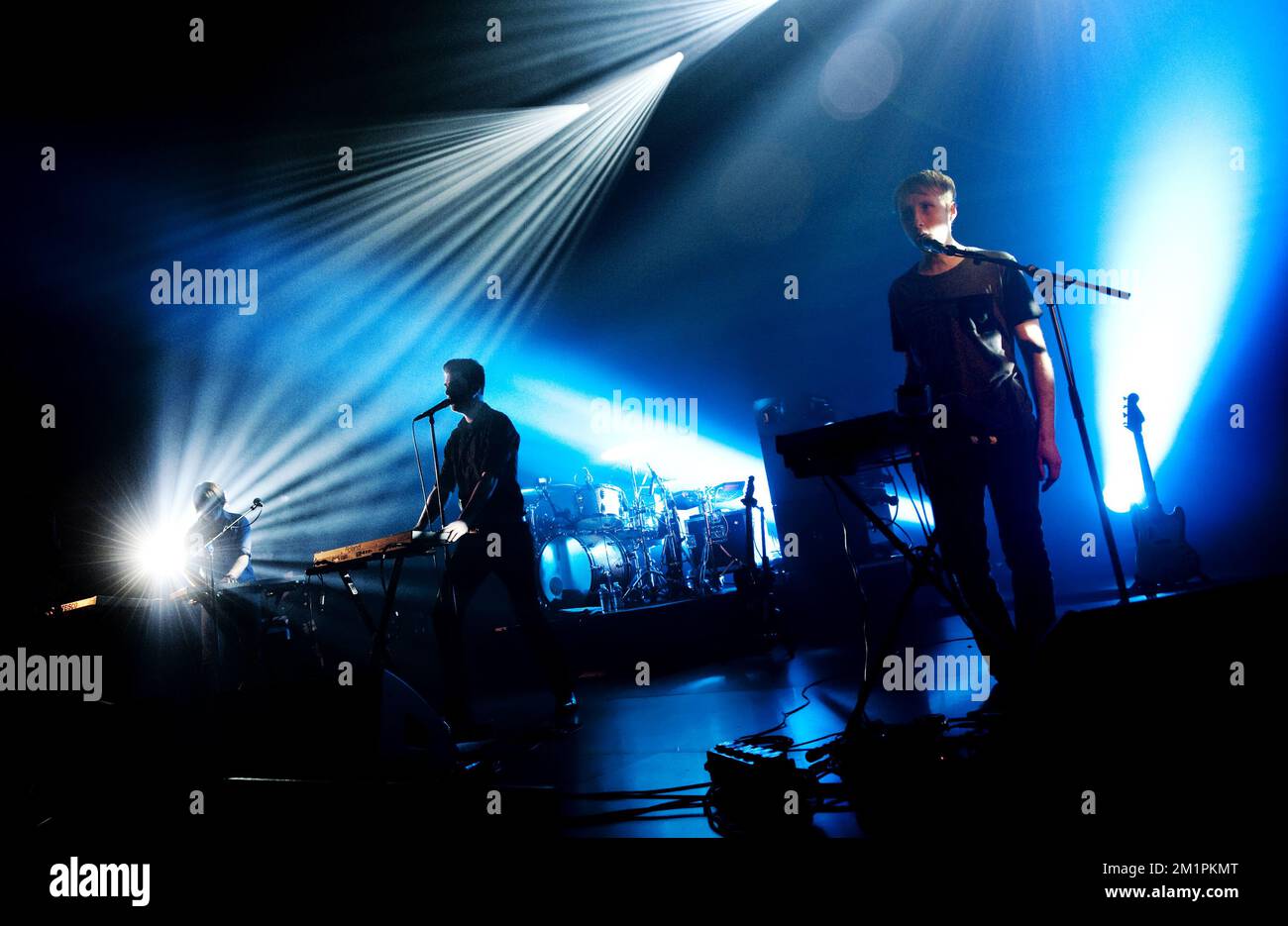 Belgian electronic music band Goose in concert in the Ancienne Belgique ...
