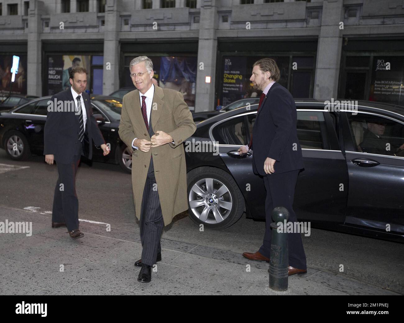 Crown Prince Philippe of Belgium pictured during the diploma award ...