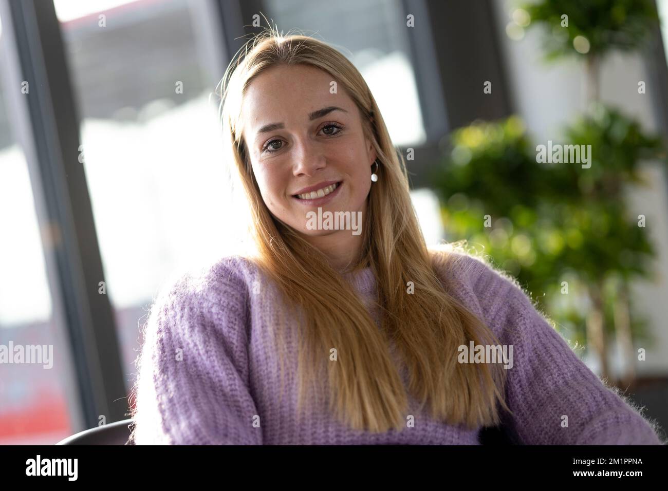 Munich, Germany. 13th Dec, 2022. National soccer player Giulia Gwinn ...