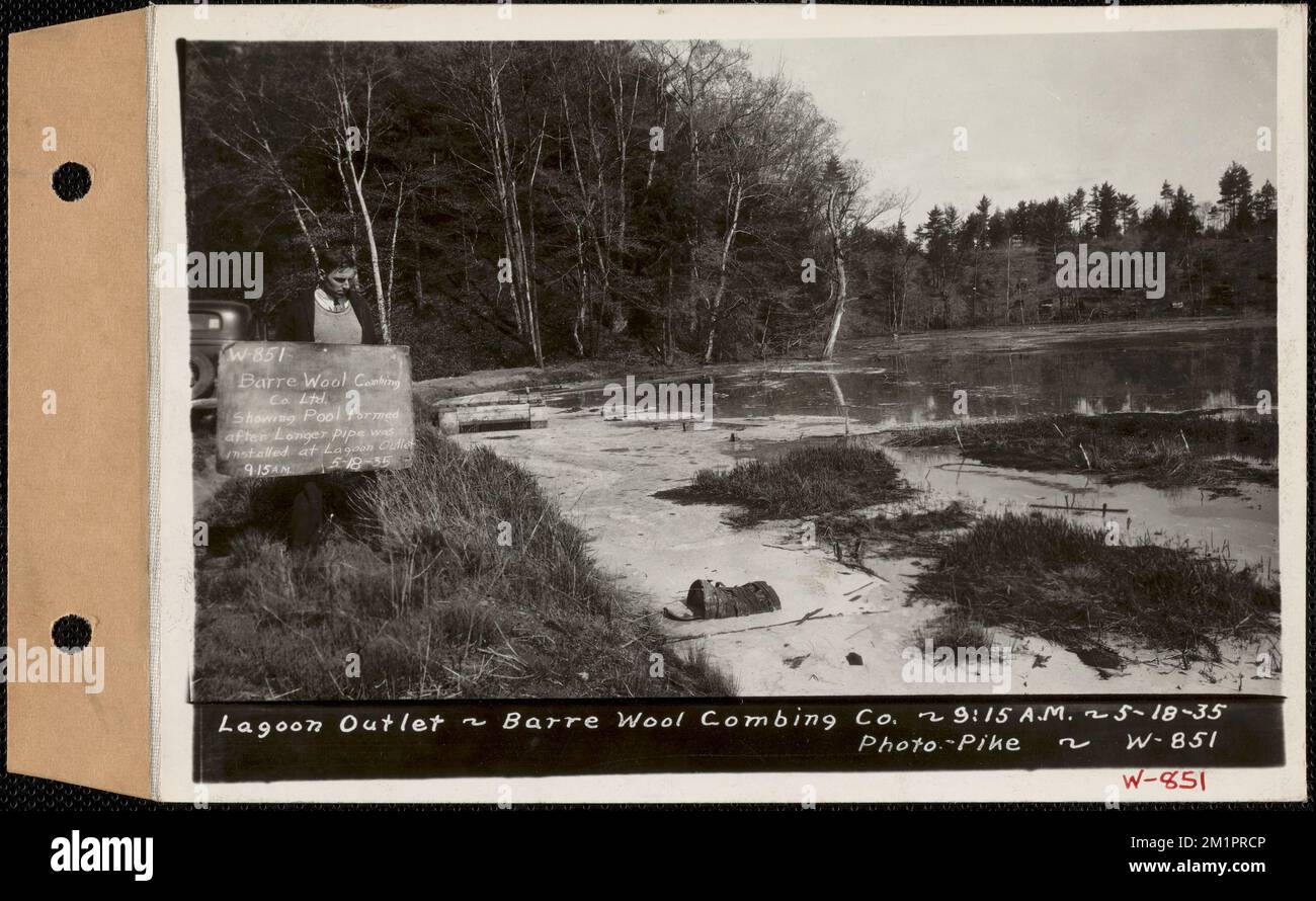 Barre Wool Combing Co., showing pool formed after longer pipe was ...