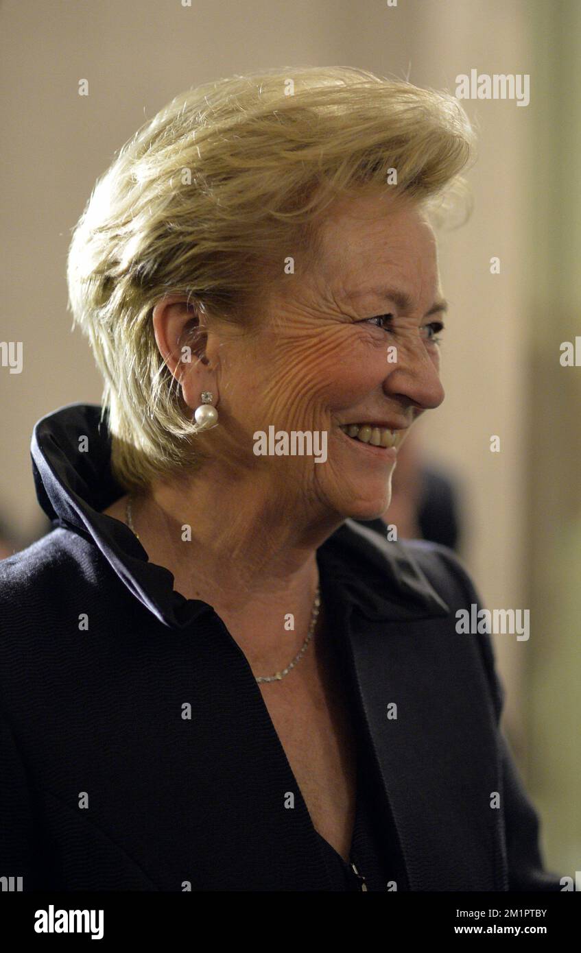 Queen Paola pictured during the presentation of the art book 'Hommage a ...