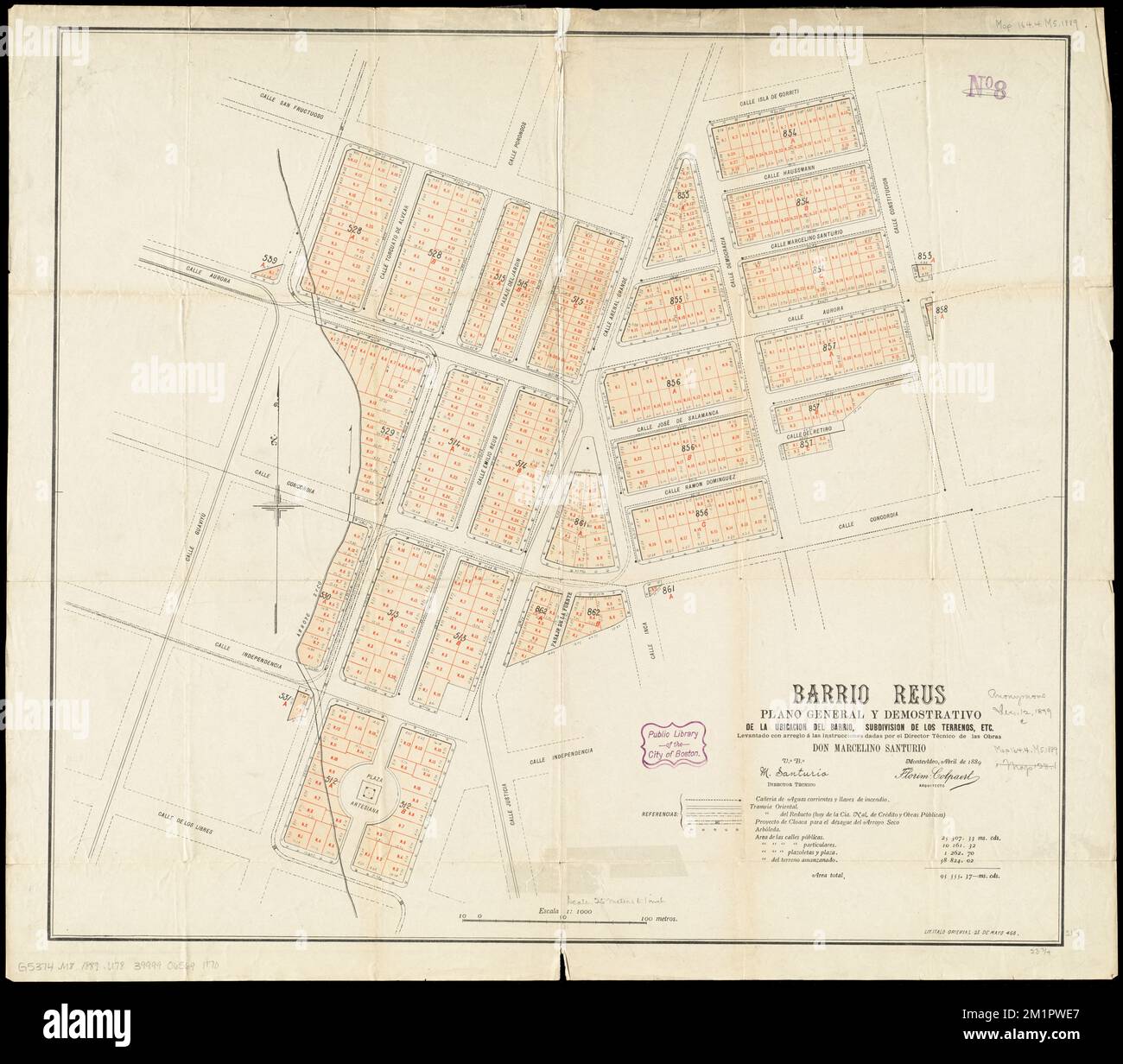Barrio Reus plano general y demostrativo de la ubicacion del barrio ...