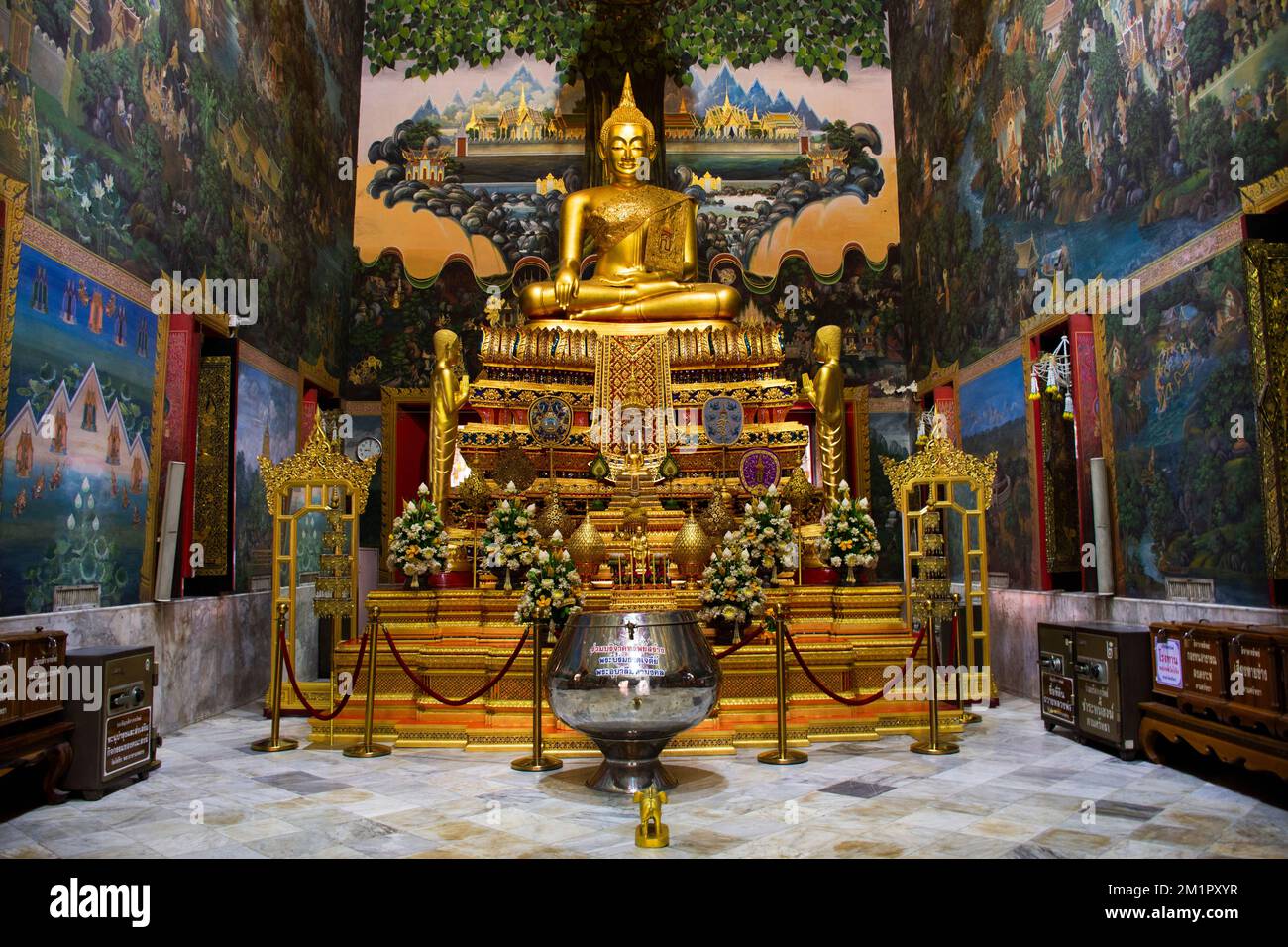 Luang Por Wat Rai Khing buddha god statue for thai people traveler ...