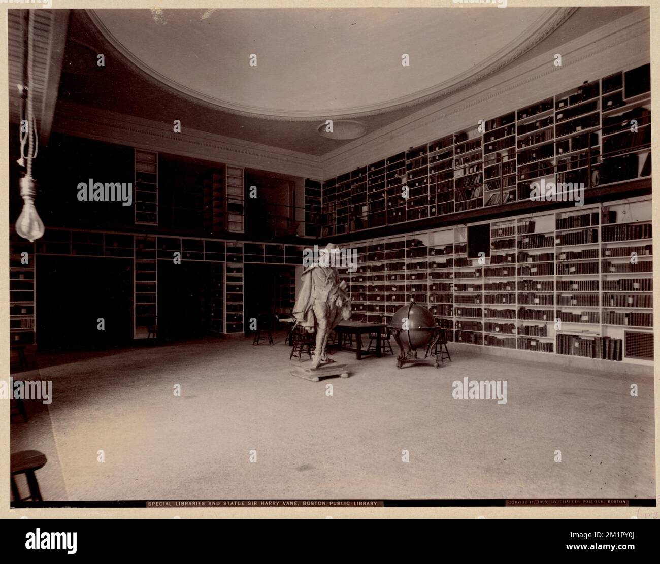 Barton Room with statue of Sir Harry Vane, construction of the McKim ...