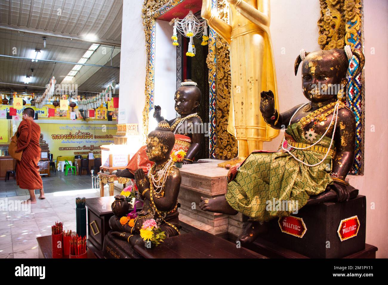 Kuman thong or Kumara statue deity angel for thai people travel visit ...