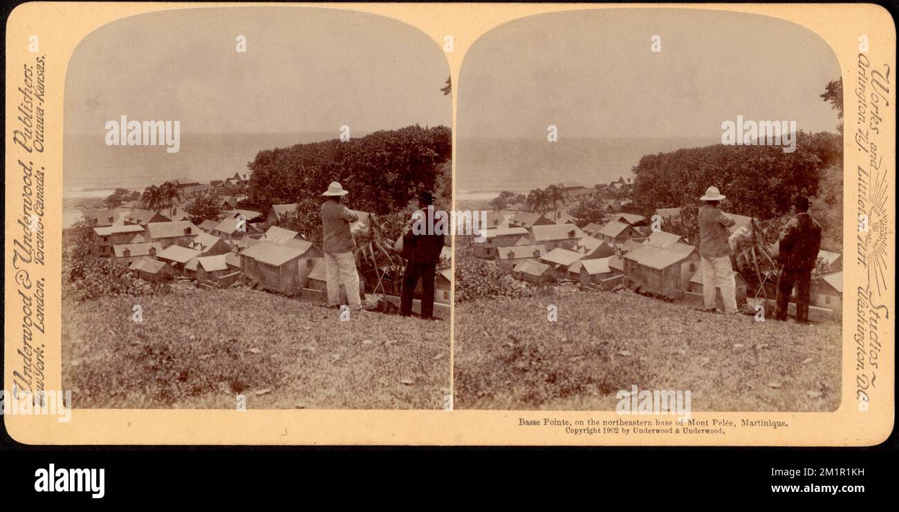 Basse Pointe, on the northeastern base of Mont Pelée, Martinique ...