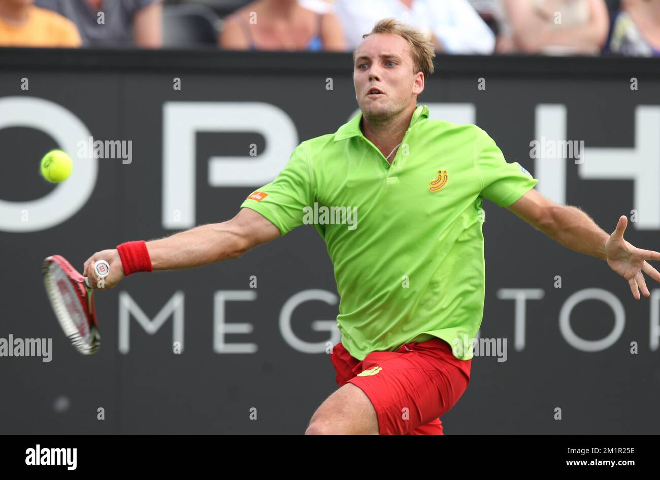 Belgian Steve Darcis in action during the match between Belgian Steve ...