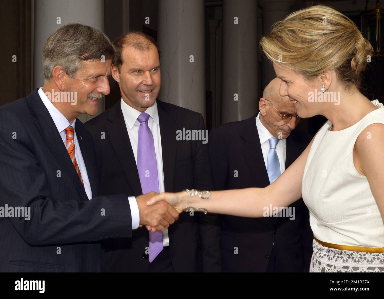 (L-R) Pascal Lizin Directeur External and Public Affairs de GSK ...