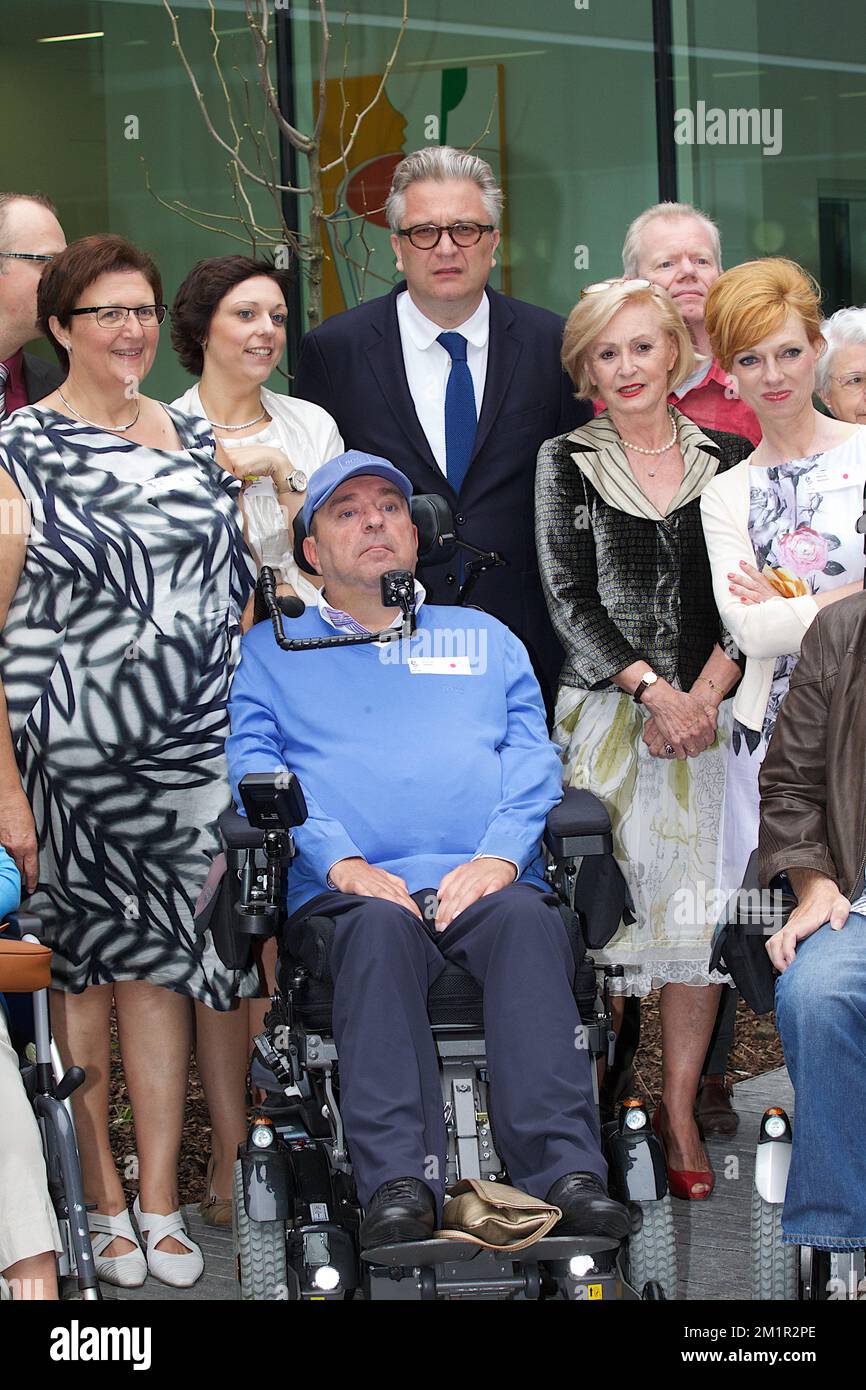 Executive Director from the ALS Liga Belgium Evy Reviers, Prince ...