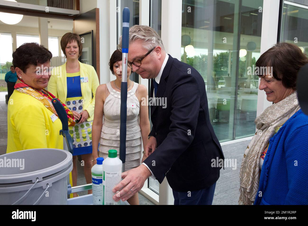 Middelkerke Mayor Janna Rommel-Opstaele, Executive Director from the ...