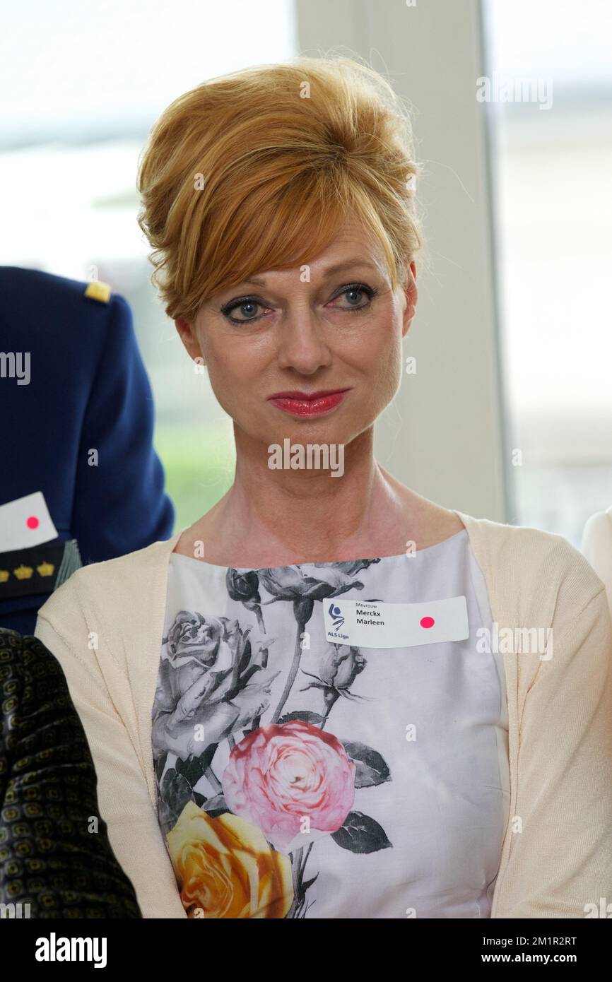 Actress Marleen Merckx pictured during a royal visit for the opening of ...