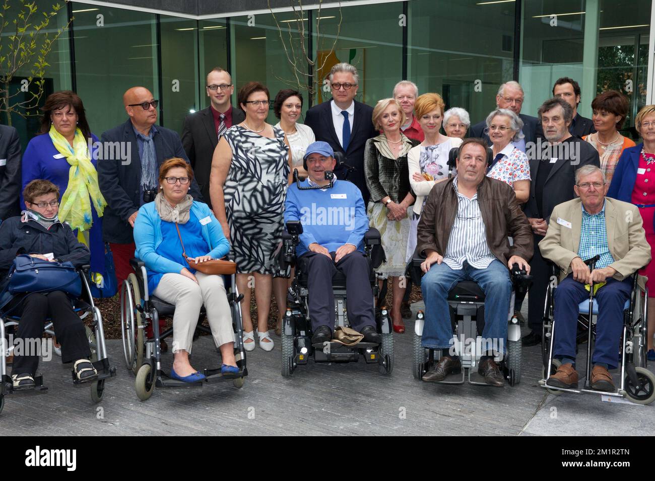 Executive Director from the ALS Liga Belgium Evy Reviers, Prince ...