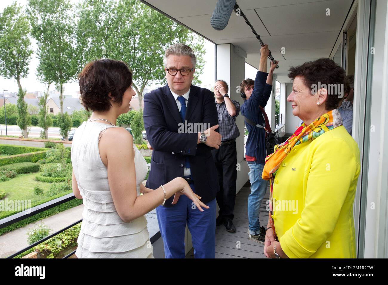 Executive Director from the ALS Liga Belgium Evy Reviers, Prince ...
