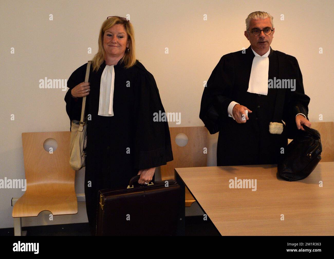 Lawyer Francoise Decoster and Lawyer Alain De Jonge pictured at the ...