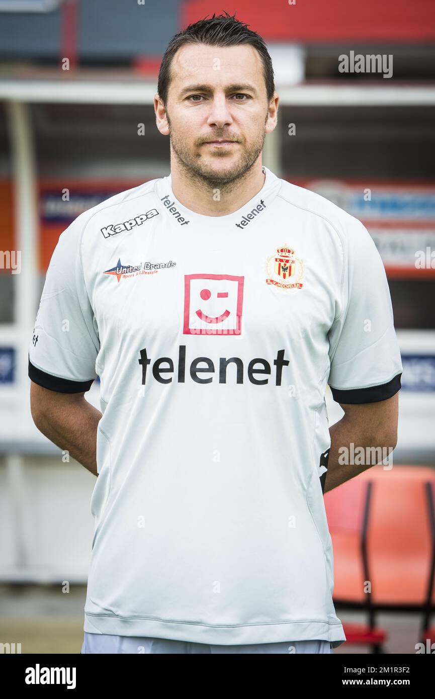 Mechelen's goalkeeper Tomislav Pacovski poses for a portrait during the ...