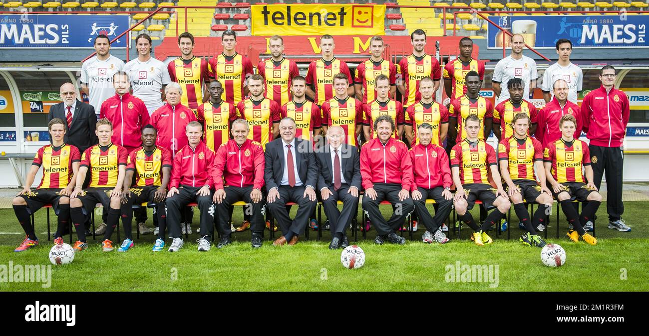 Mechelen's goalkeeper Tomislav Pacovski, Mechelen's goalkeeper Olivier ...