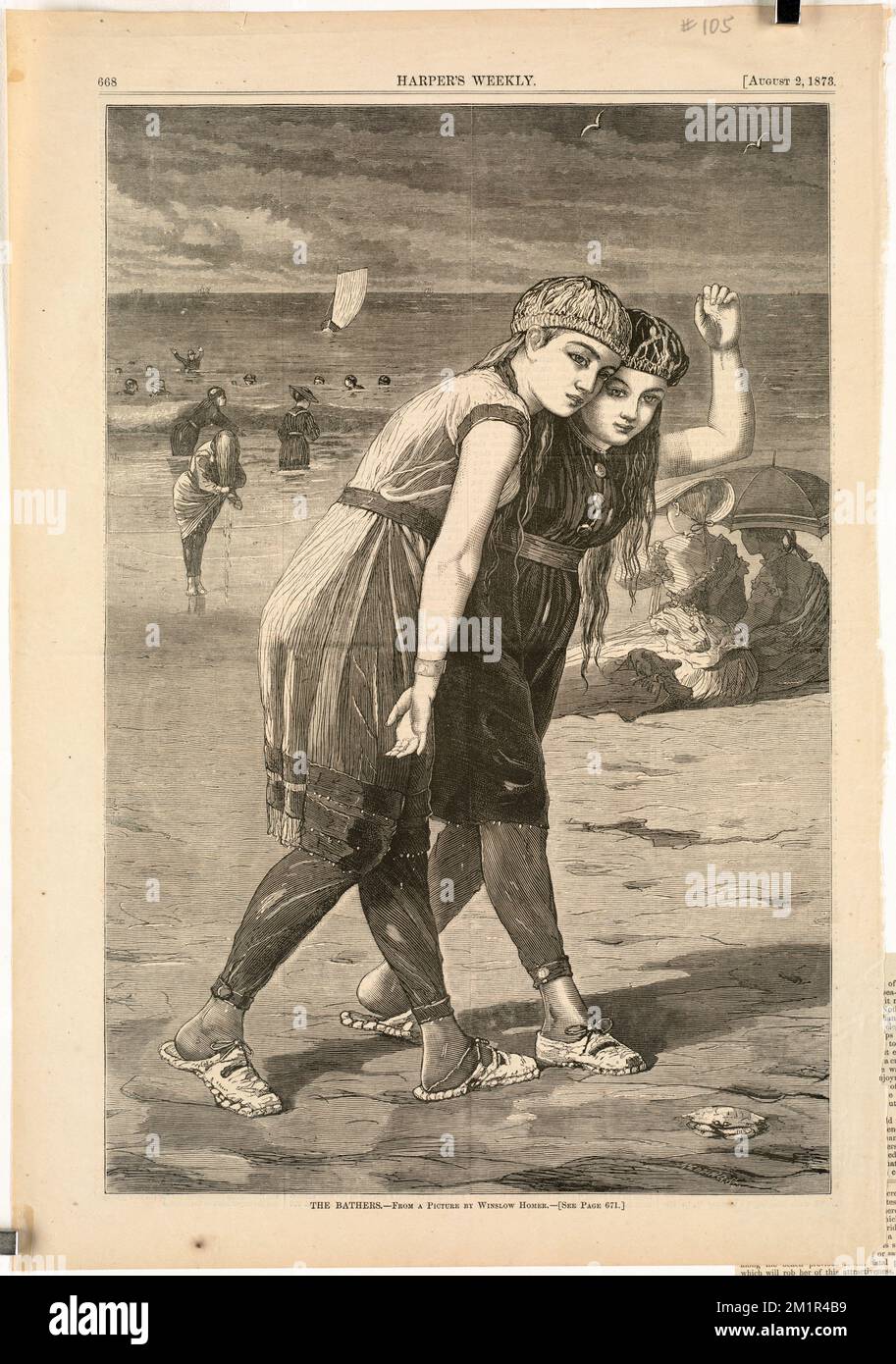 The bathers , Swimmers, Beaches Stock Photo - Alamy