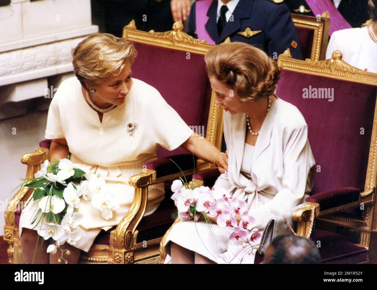 Queen paola queen fabiola belgium hi-res stock photography and images ...