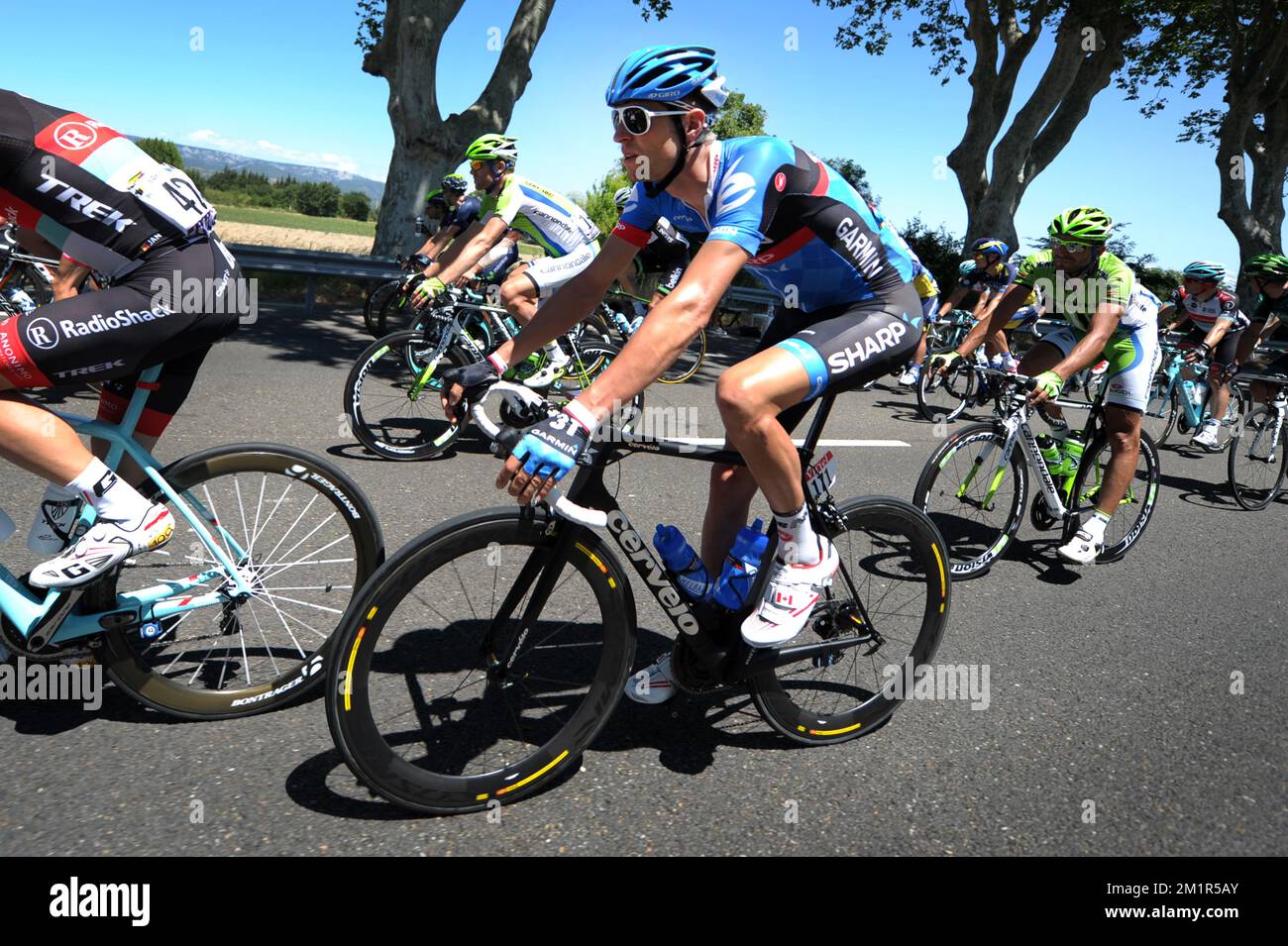 Canadian Ryder Hesjedal of team Garmin-Sharp pictured during the sixth ...