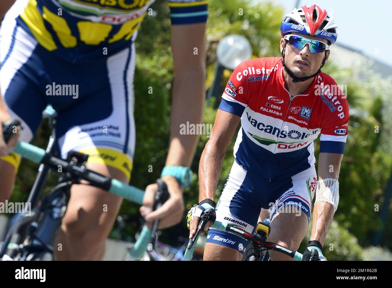 Dutch Johnny Hoogerland of team Vacansoleil-DCM pictured during a ...