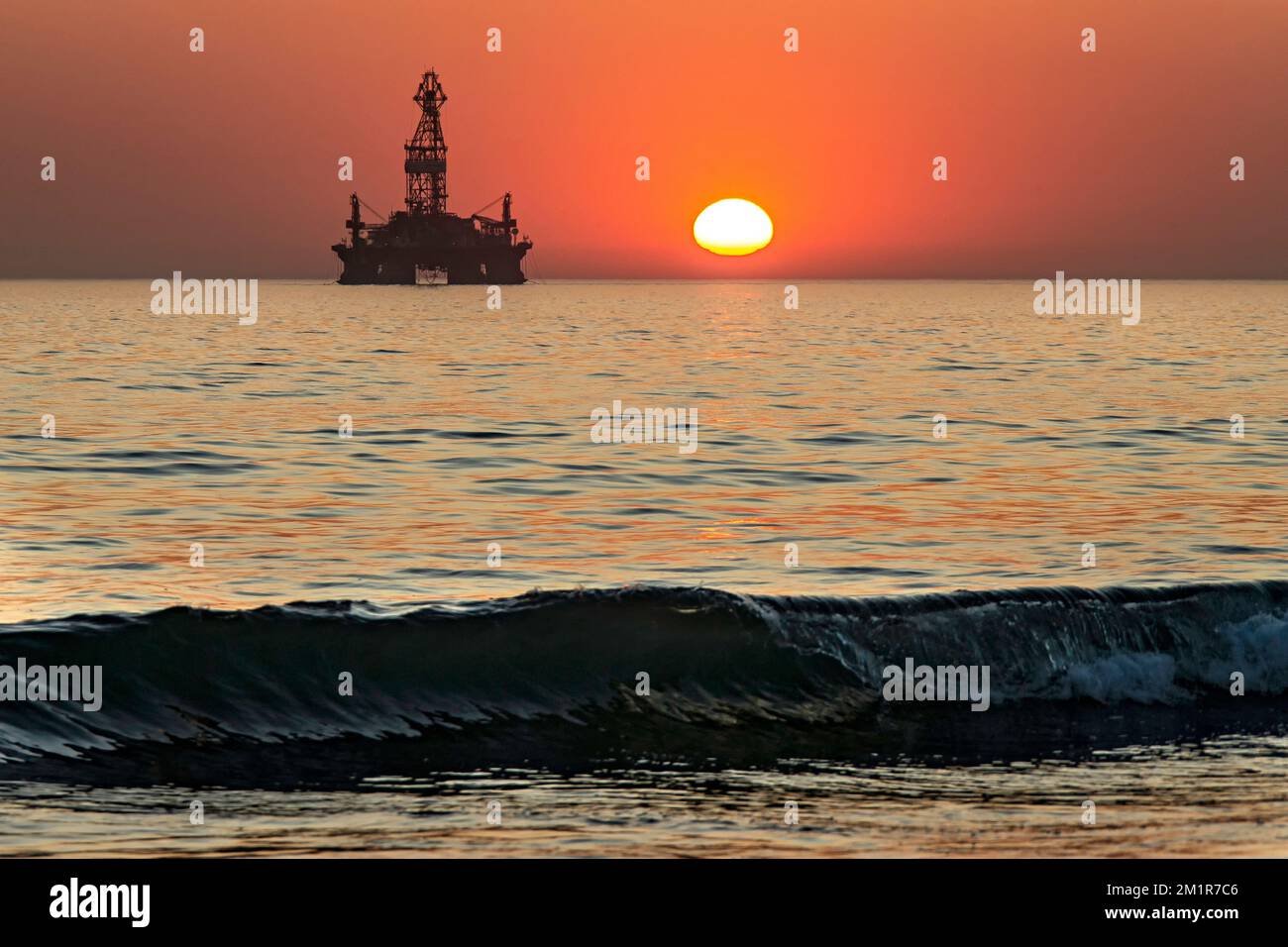 The Drilling Platform "West Eclipse" awaiting maintenance outside ...