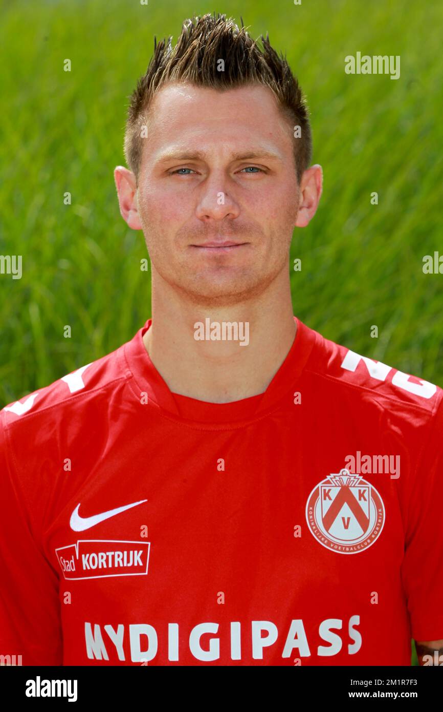 Kortrijk's Teddy Chevalier pictured during the season photo shoot of ...