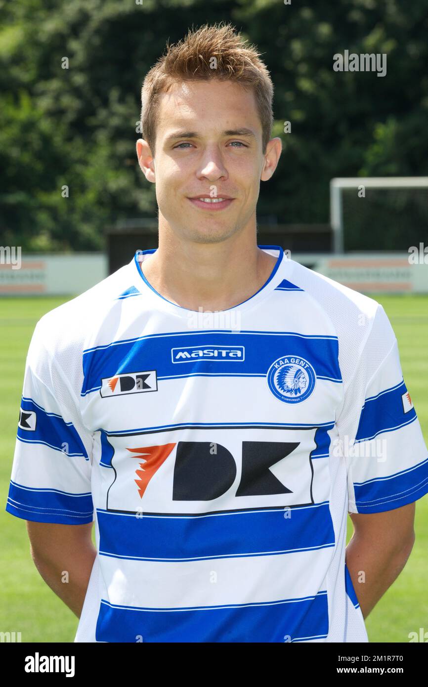 Gent's David Hubert pictured during the season photo shoot of Belgian ...