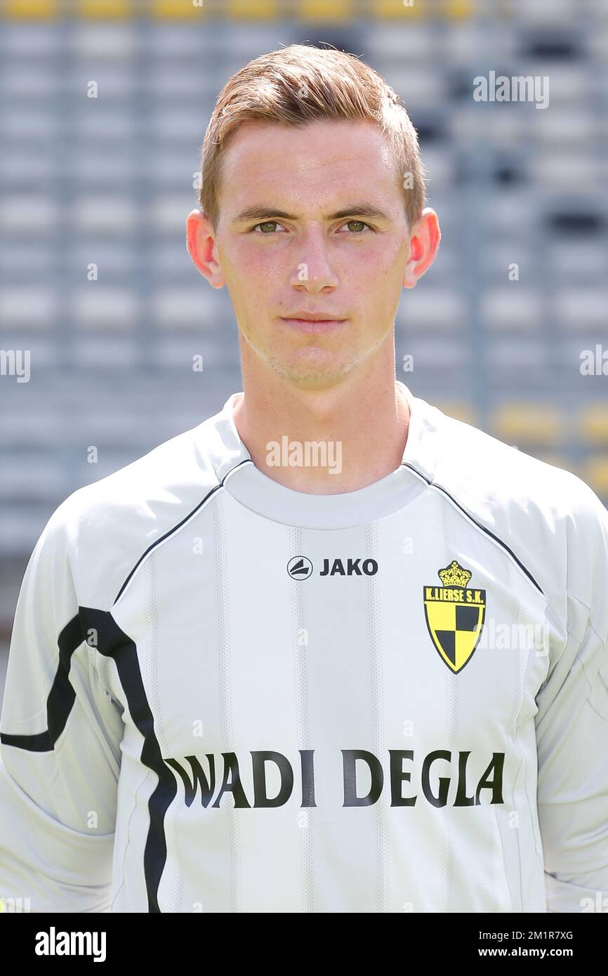 Lierse's goalkeeper Nathan Goris pictured during the season photo shoot ...
