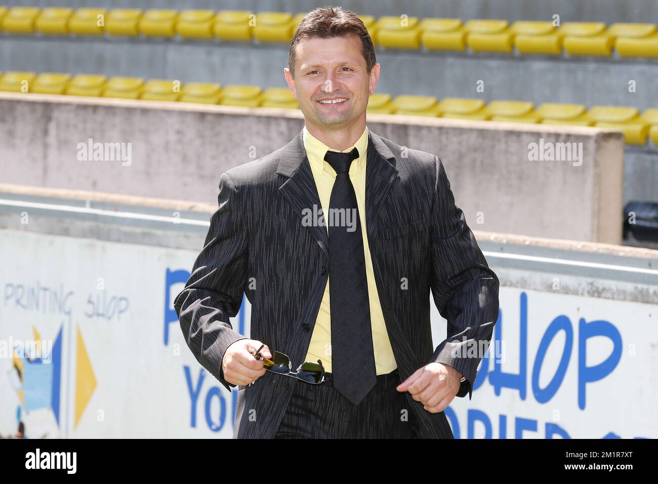 Lierse's sports director Tomasz Radzinski arrives for the season photo ...
