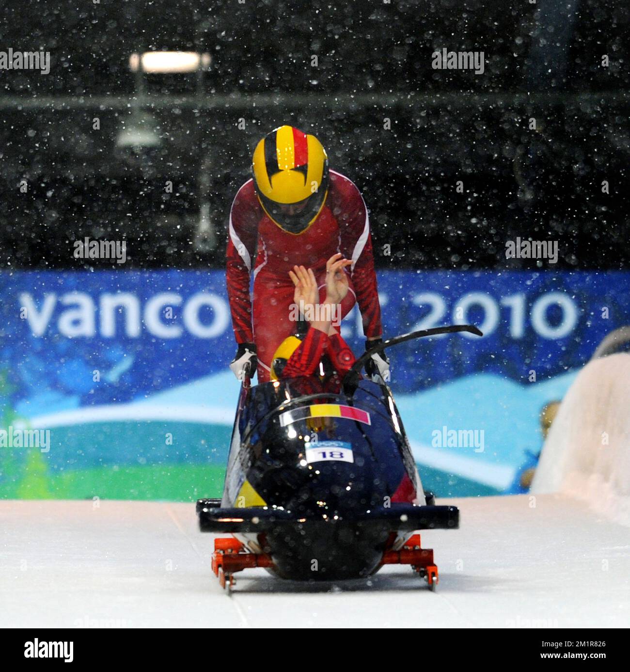 Belgian Bobsleighers Elfje Willemsen and Eva Willemarck, pictured ...