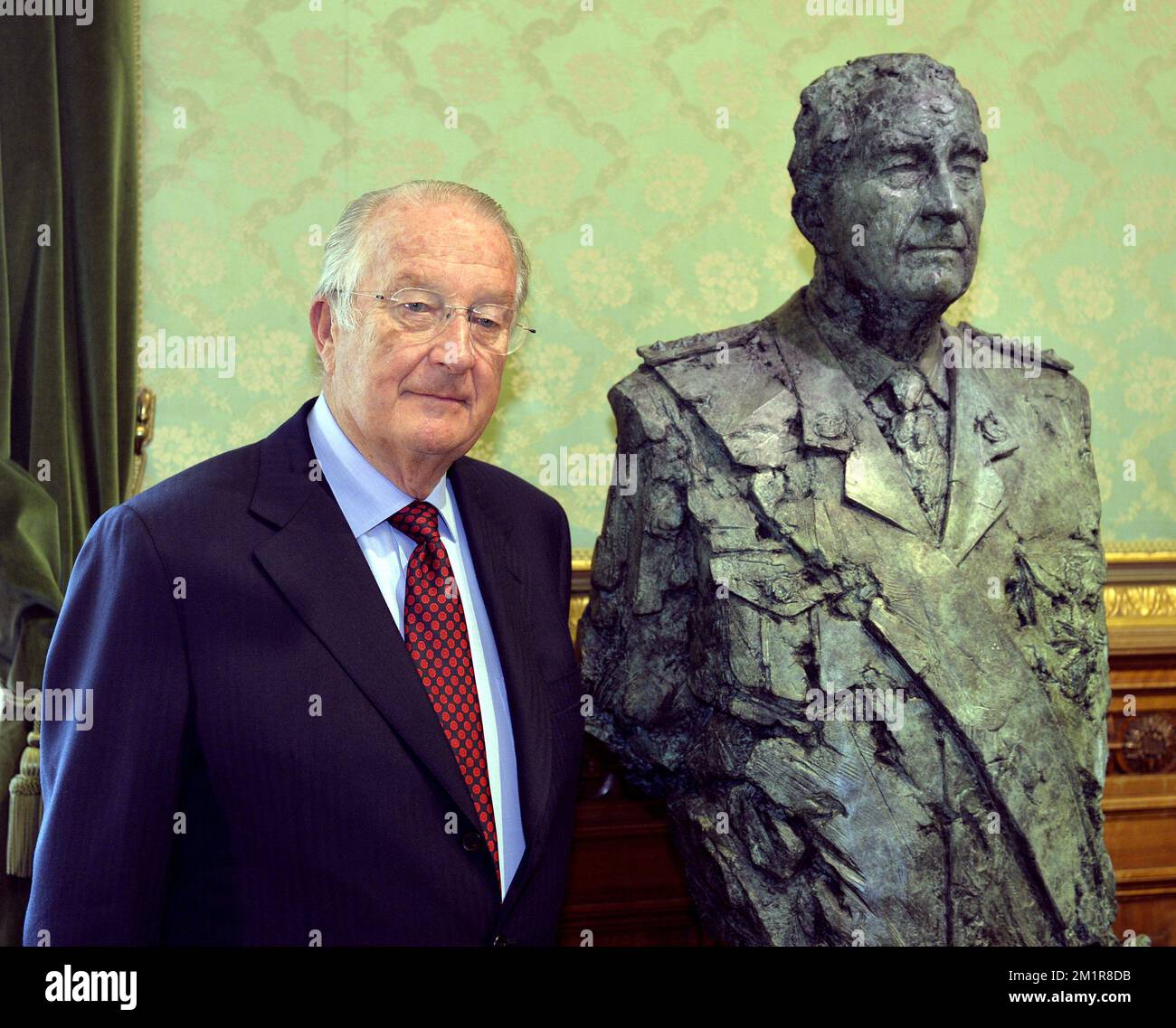 King Albert II of Belgium pictured during the inauguration of ...