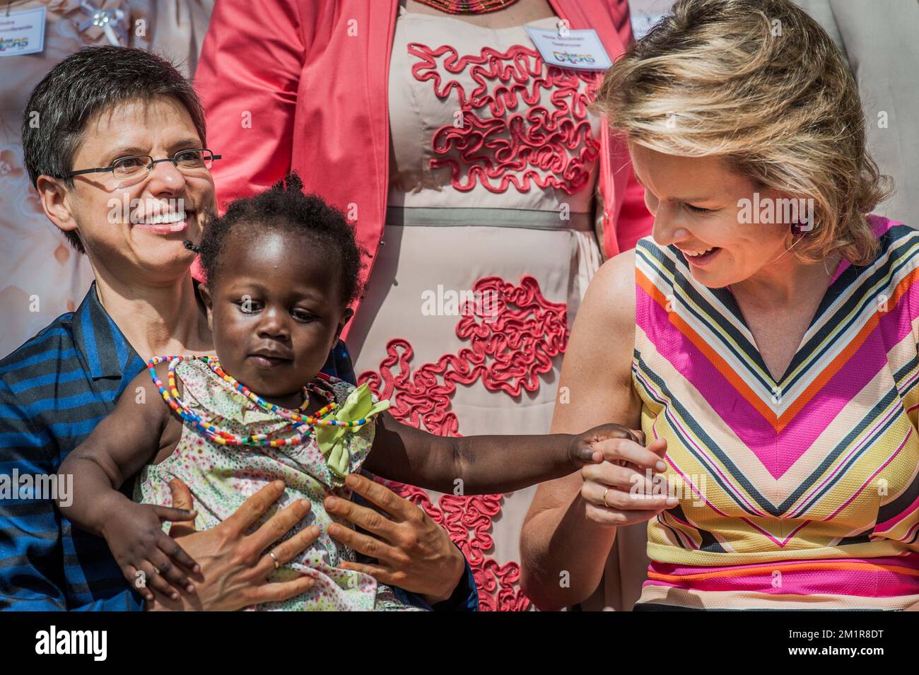 Antwerp province governor Cathy Berx and Princess Mathilde of Belgium ...