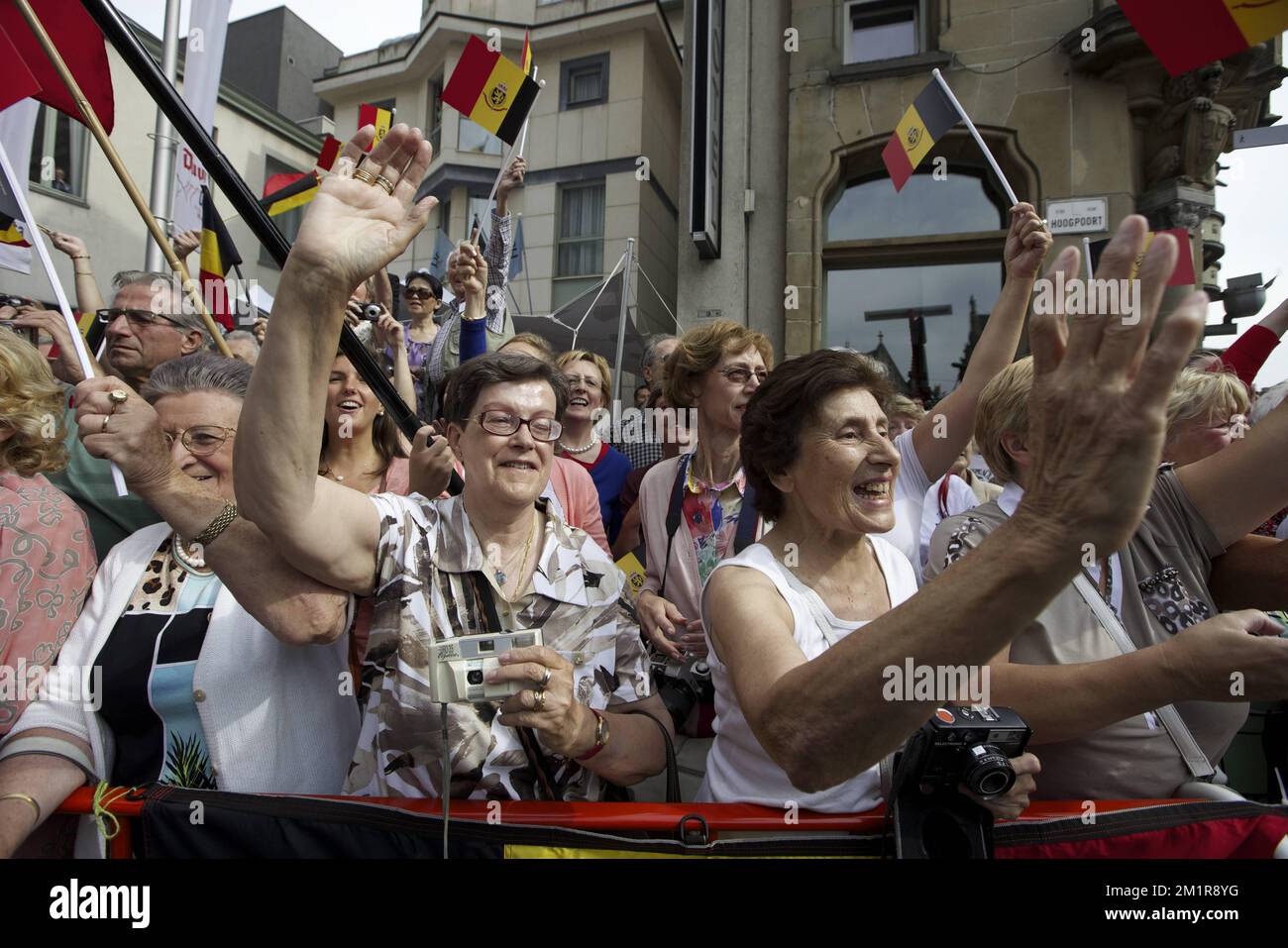 Illustration picture shows the crowd during a visit of the Belgian ...