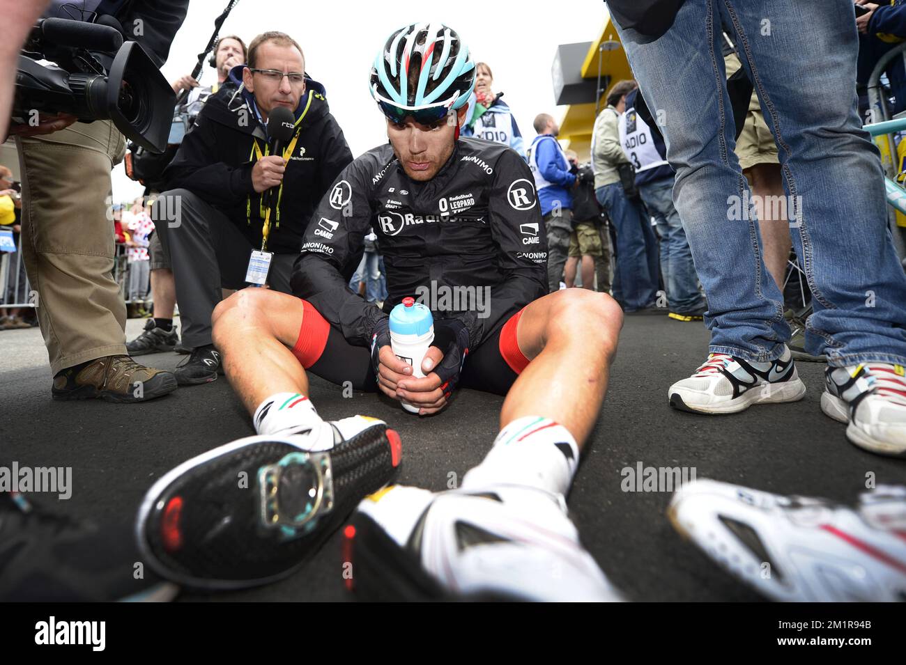 Belgian Maxime Monfort of team RadioShack-Leopard pictured after the ...