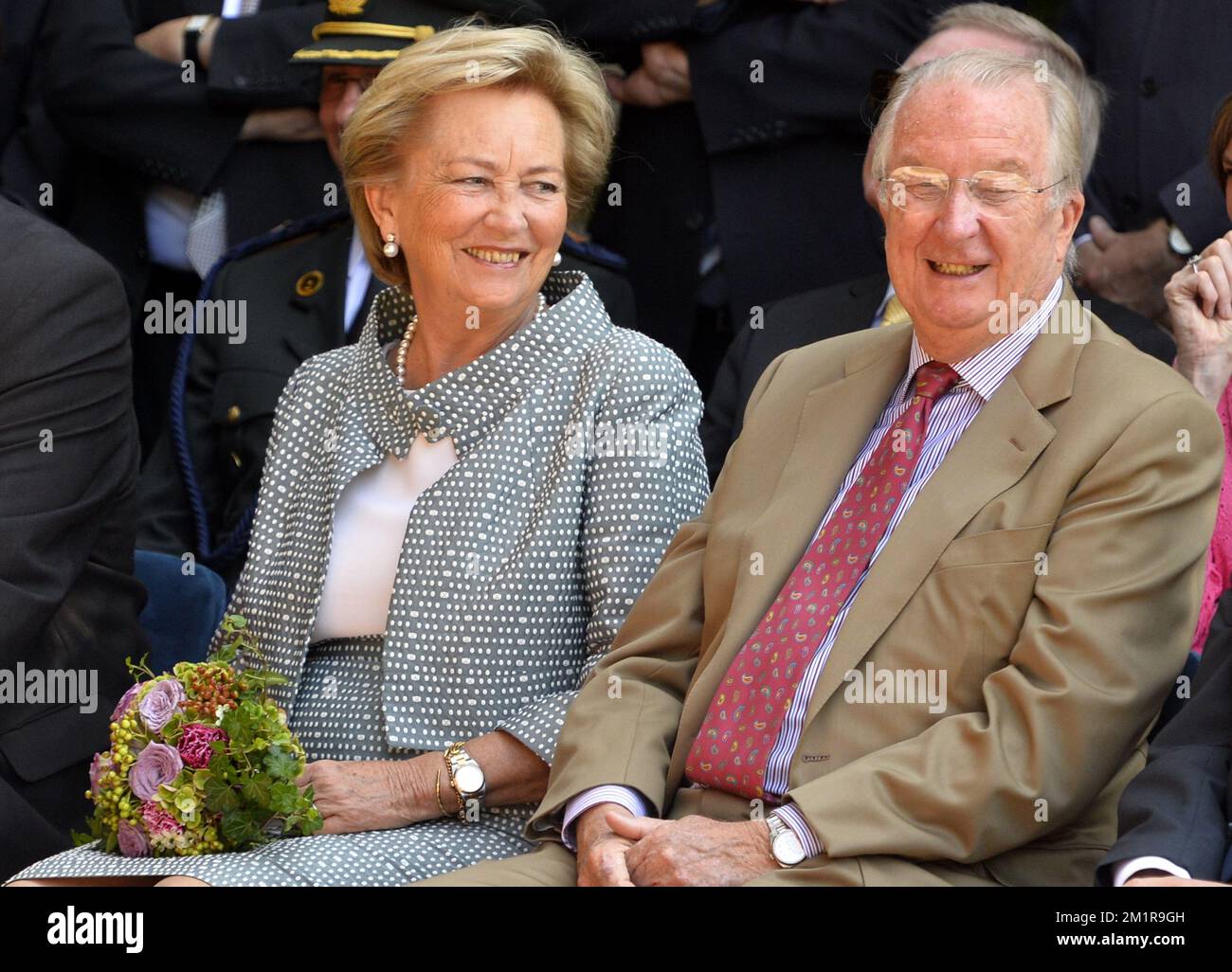 King Albert II of Belgium and Queen Paola of Belgium pictured during a ...
