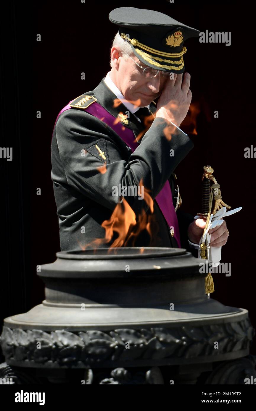 King Philippe - Filip of Belgium pictured during a ceremony at the ...