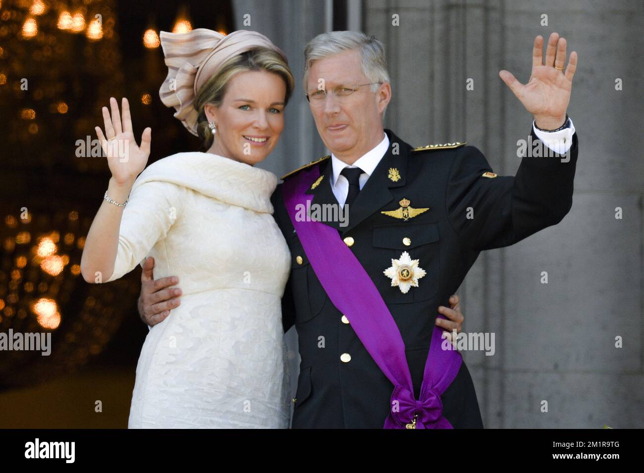 Queen Mathilde of Belgium and King Philippe - Filip of Belgium pictured ...