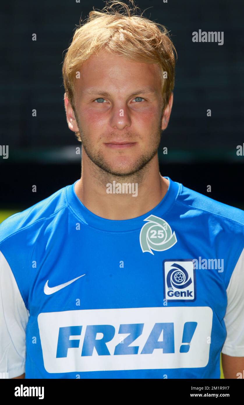 Genk's Julien Gorius poses for the photographer during the season photo ...