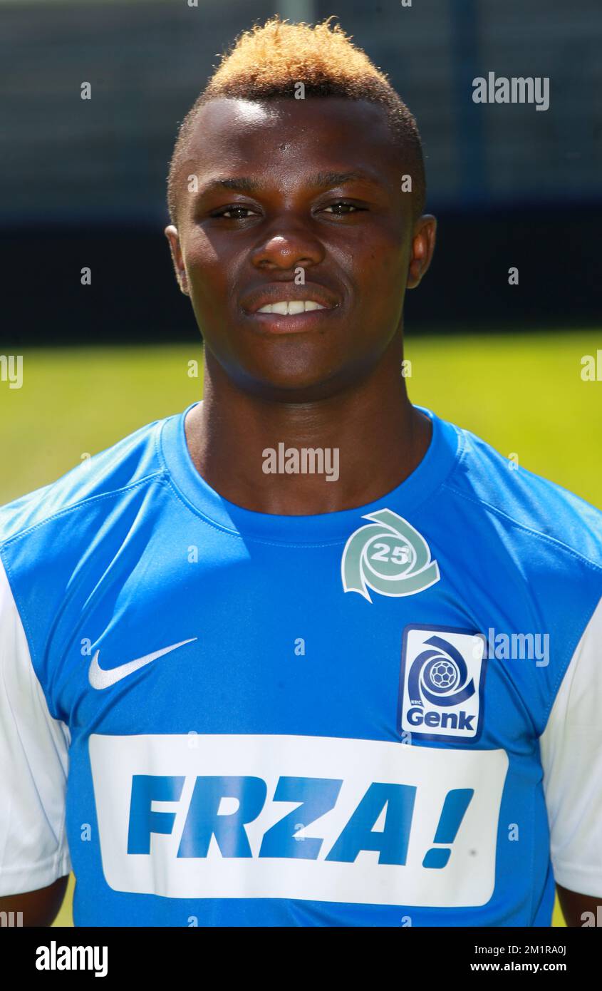 Genk's Ayub Timbe Masika poses for the photographer during the season ...