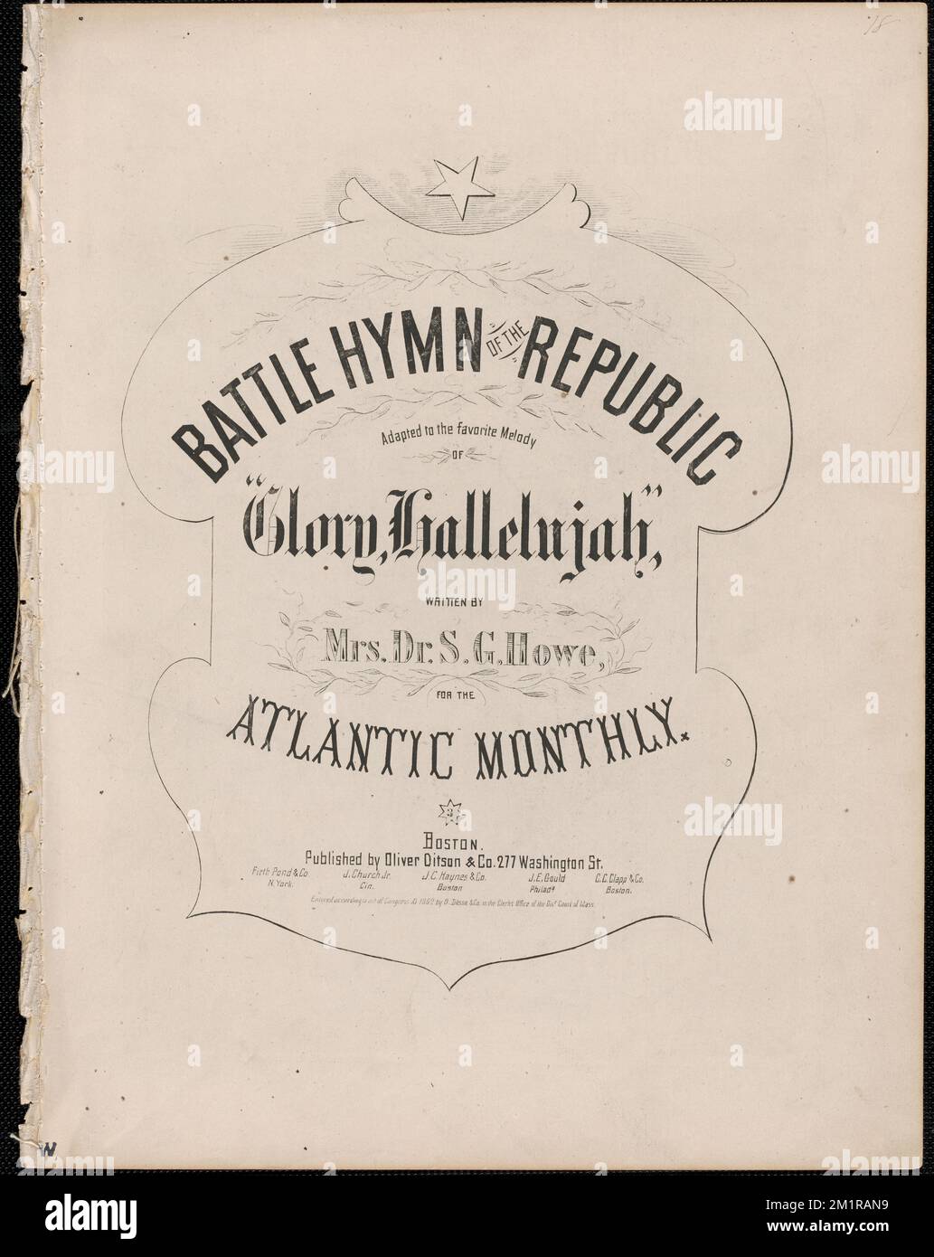Battle hymn of the Republic ,. Graupner and early Boston Musical Scores ...