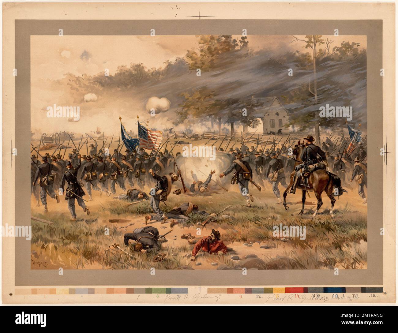 Battle of Antietam, 1877 , Soldiers, Horses, Antietam, Battle of, Md ...