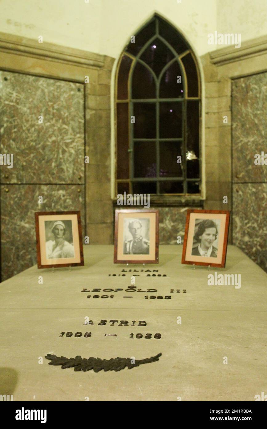 Illustration picture shows the tomb of King Leopold III of Belgium ...