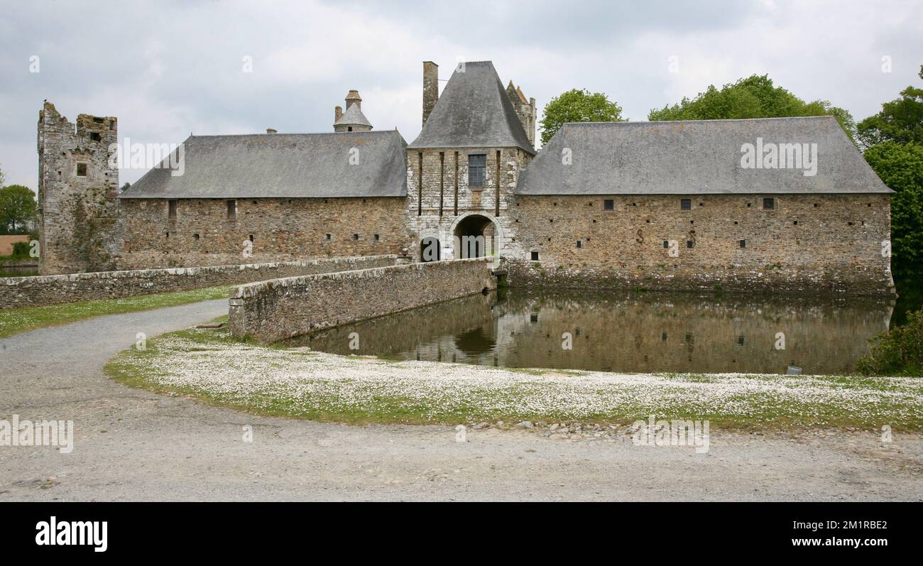 A view of Chateau de Gratot in Normandy, France, Europe Stock Photo - Alamy