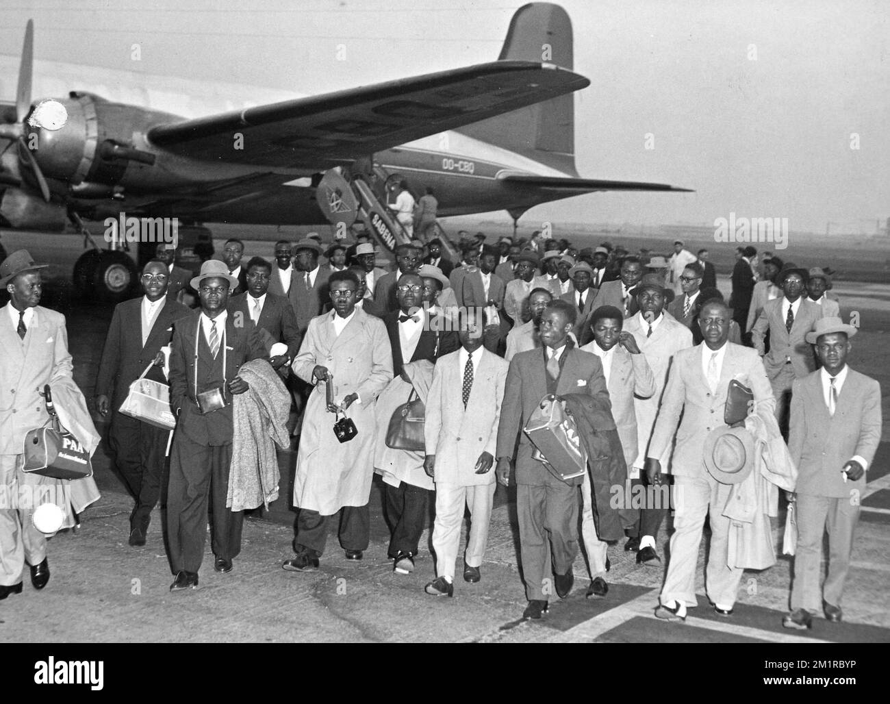 The 60 first visitors from Congo. Expo 58, also known as the Brussels ...