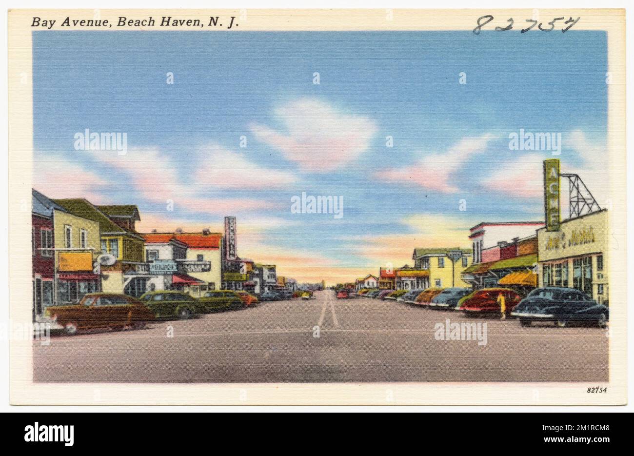 Bay Avenue, Beach Haven, N. J. , Cities & towns, Tichnor Brothers ...