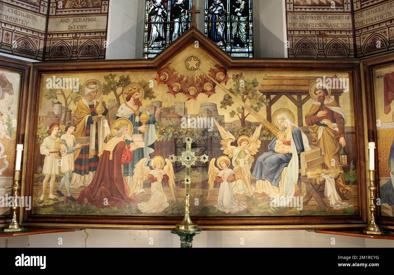 St James Church, New Brighton. Nativity painting by the eminent ...